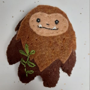 PDF Sewing Pattern for Felt Yeti and Sasquatch, Mini Felt Plush Bigfoot ...
