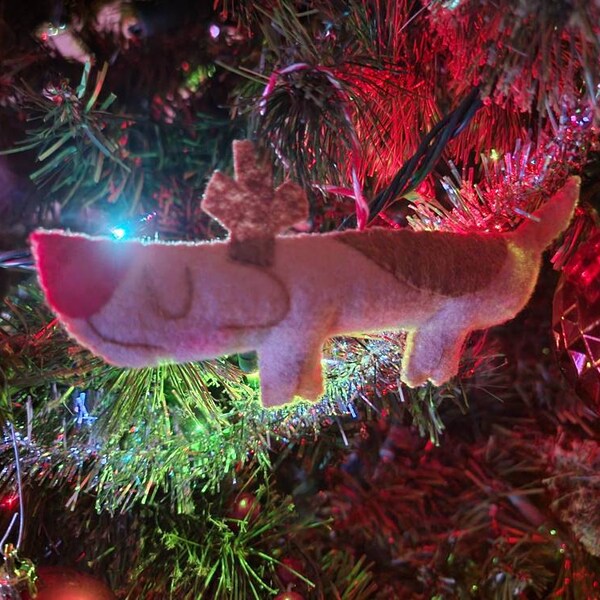 Bluey Long Dog Elf Ornament - Etsy