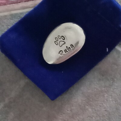 Gold Scrabble Necklace Personalized Square Necklace Hand Stamped ...