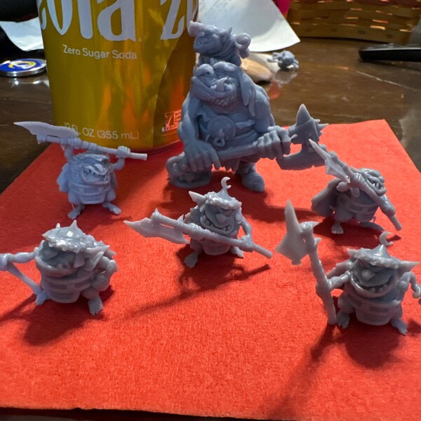 Pocket Goblin Archer Set, 28mm 3d-printed Miniatures for Tabletop ...