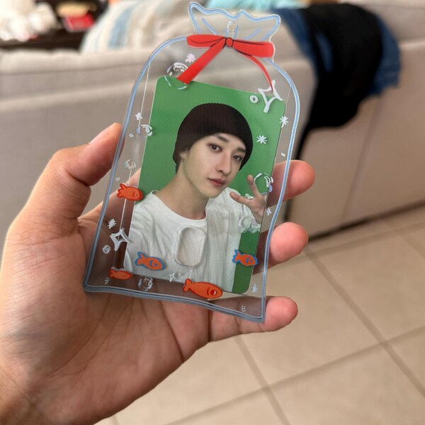 Goldfish Photo Card Holder | Acrylic Pc Keychain - Etsy