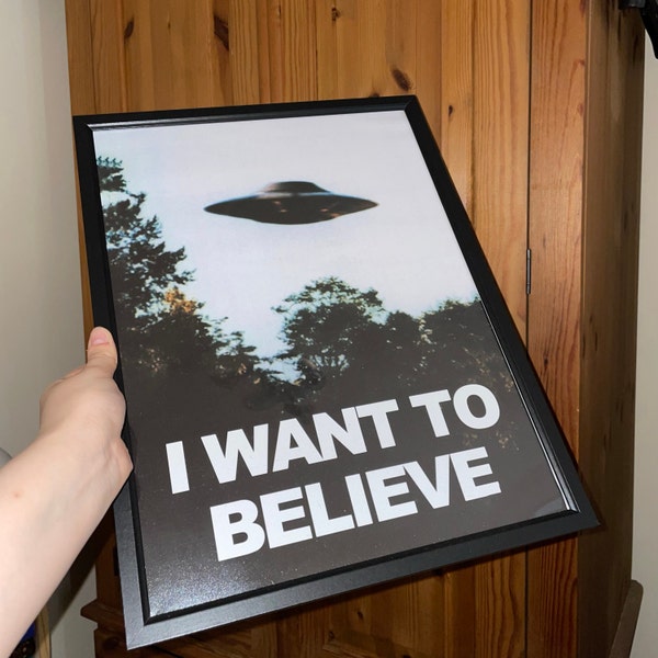X-files - UFO - I Want to Believe Poster - Professionally Printed ...