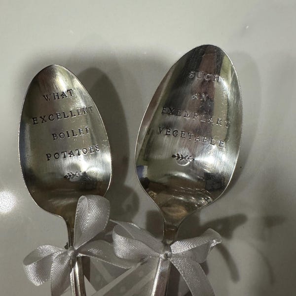 Jane Austen Serving Spoons, What Excellent Boiled Potatoes, Janeite ...