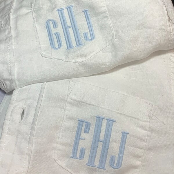 Formal Machine Embroidery Monogram Font, Boy Embroidery Monogram in 5 ...