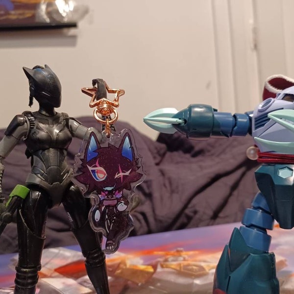 Wolf High Wire 2.5/6.3cm Double Sided Acrylic Charms - Etsy