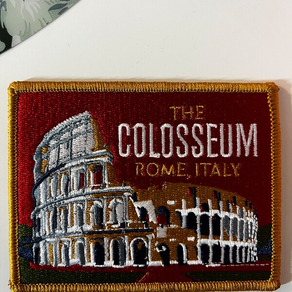 The Colosseum Rome Italy Patch - Etsy