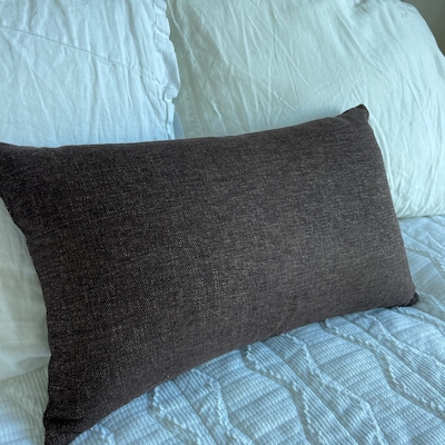 Rust Boucle Pillow Cover, Handmade Textured Cozy Cushion, Textured ...