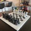 Leather Chess Set | Designer Chess Set With Storage | Elegant Gift ...