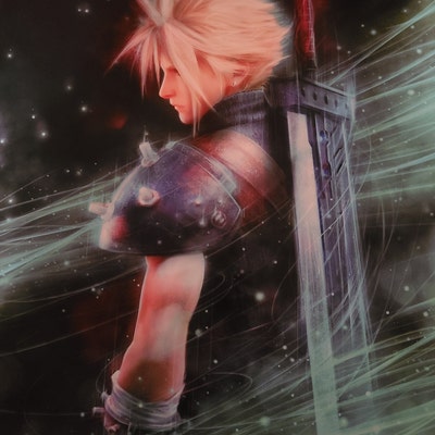 Cloud Final Fantasy VII Remake Limited Edition Fine Art Print FF7 ...