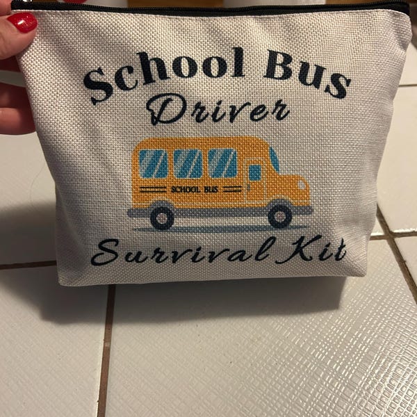Bus Driver Survival Kit Printable: Appreciation Gift Tag (editable ...