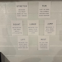 Home Gym Wall Art Set of 8 PRINTABLES Home Gym Decor Funny Gym Poster ...