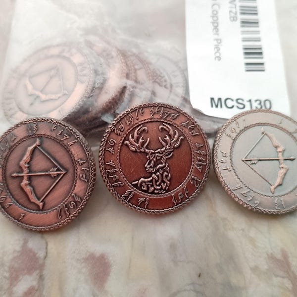Fantasy Coins - Elven Copper Piece - Etsy