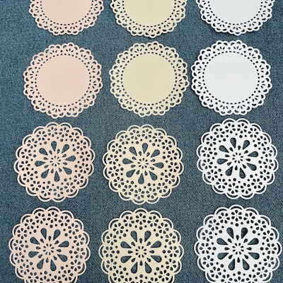 Set 12pcs Die Cut Lace Paper Doilies Doily for Card Making - Etsy