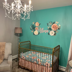 Nursery Paper Flowers Princess Nursery Flowers Nursery - Etsy