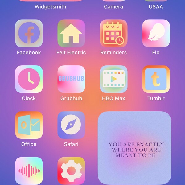 Aura Phone Icons Pack | Trendy Phone Icons | iPhone Icons | Android ...