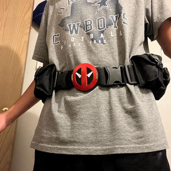 X-men - Deadpool Utility Belt Black V2 - Etsy