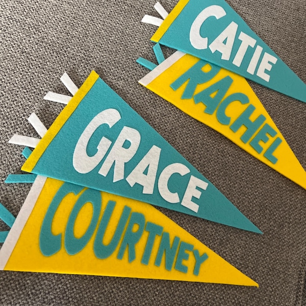 Personalized Name, Custom Dorm Room Pennant, Roommate, Dorm Decor ...