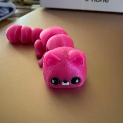 3D Printed Mini Flexi Bat 3D Printed Fidget Toy Flexi Toy Articulated ...