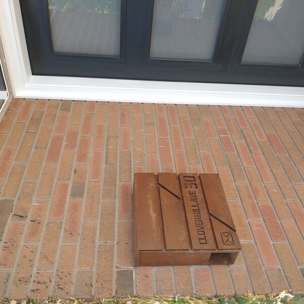 Custom Wall Mount Cor-ten Steel Mailbox | Modern Personalizable Corten ...