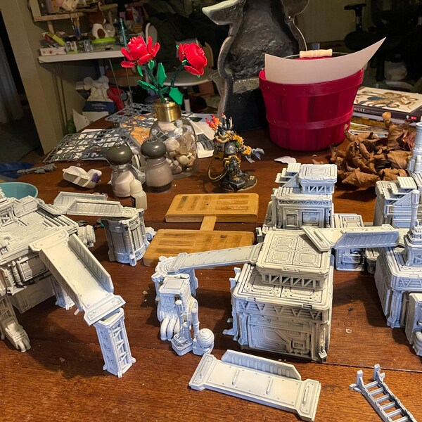 Industrial Ruins Set 2: Mars Factory Wargaming Terrain Series Patrol ...