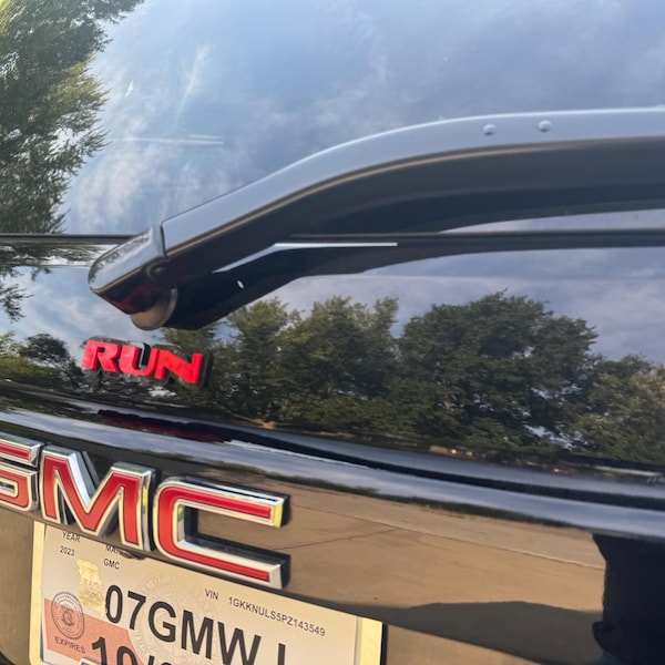 Custom Text Car Badge - OEM Font - Type Your Own and Choose Your Colors ...