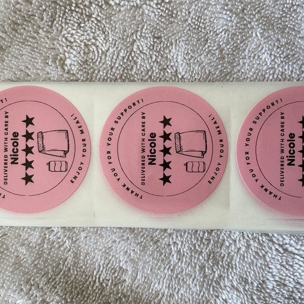 Enjoy Your Meal | Have A Great Day | Delivery Stickers | Ubereats ...