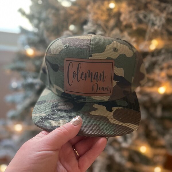 Name Hat Personalized Infant Hat Custom Kid Hat With Name Hat Leather ...