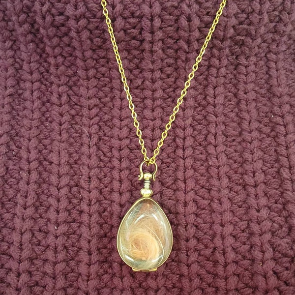 NEW Style Gold FLOATING LOCKET Stainless Steel and Glass on 18 Necklace ...