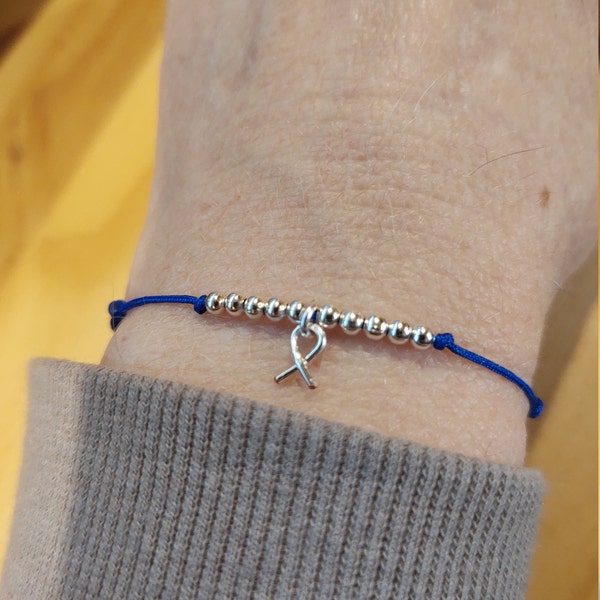 Cancer Awareness Bracelet, Hope String Bracelet, Cancer Ribbon ...