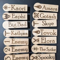 Custom RPG Player Initiative Trackers - Clip-on Name Tags for Player ...
