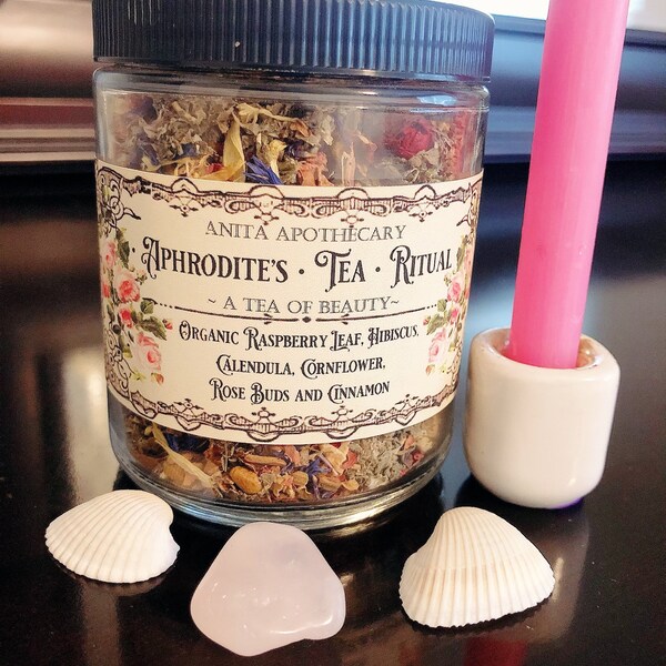 Aphrodites Tea Ritual | Anita Apothecary, Herbal Tea, Witches Tea Brew ...