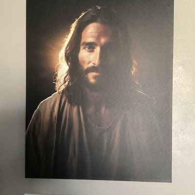Smiling Jesus Poster Unframed Vertical Poster Jesus Art Christian Wall ...