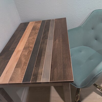 Solid Wood Desk the Westley Modern Farmhouse Style Laptop Table ...