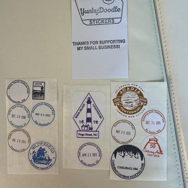 Blank Stickers for National Park Passport Stamps 5 Sheets - Etsy