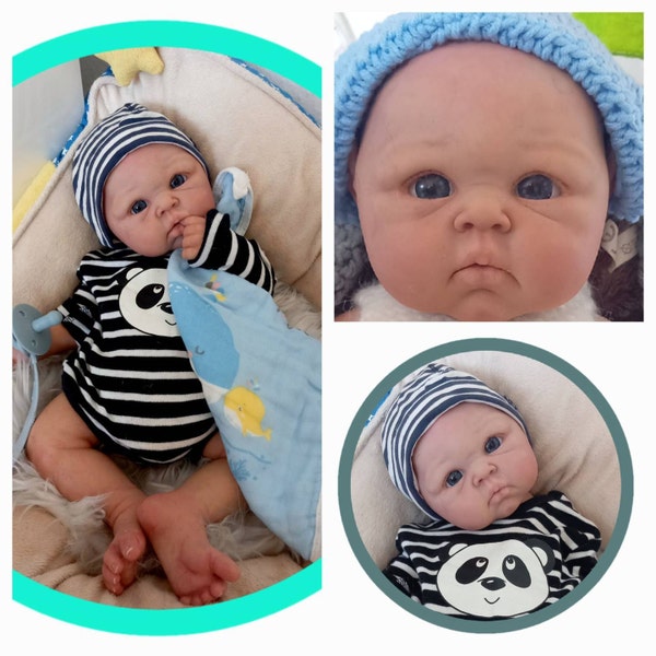 Mini Silicone Baby Doll 11 Inch Baby Girl Eyes Open, Full Body Silicone ...