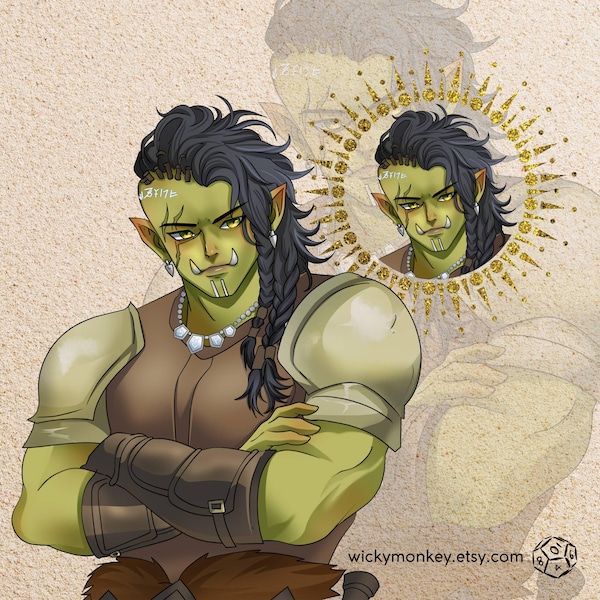 Custom DND Character Dungeons and Dragons Art Illustration Fantasy ...
