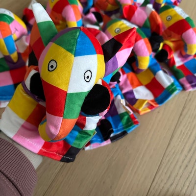 Elmer Elephant Story Telling Glove Hand Puppet Rainbow New With Tags - Etsy