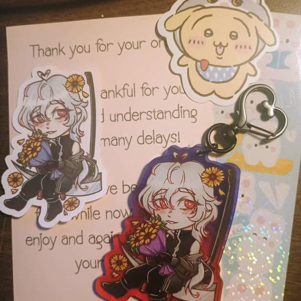 PREORDER TKATB Sol and Crowe Acrylic Phone Charms - Etsy