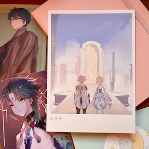 Aesthetic Anime Postcard Prints: Anime Prints Minimalist Art - Etsy