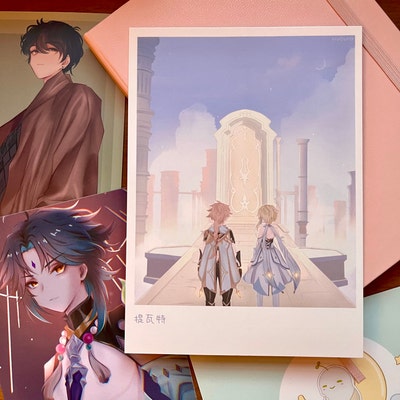 Aesthetic Anime Postcard Prints: Anime Prints, Minimalist Art Prints - Etsy