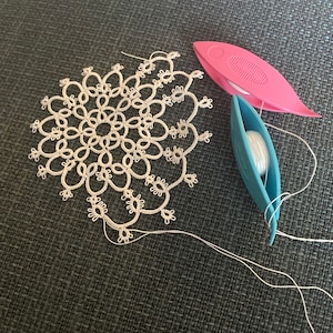 Doily coral Reef PDF Original Shuttle Tatting Pattern by Renulek ...