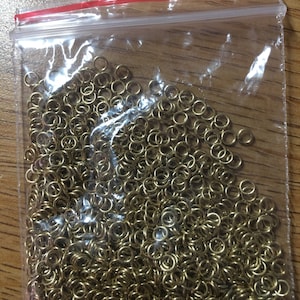 Brass Open Jump Rings 3x06mm Raw Brass Open Jump Rings | Etsy