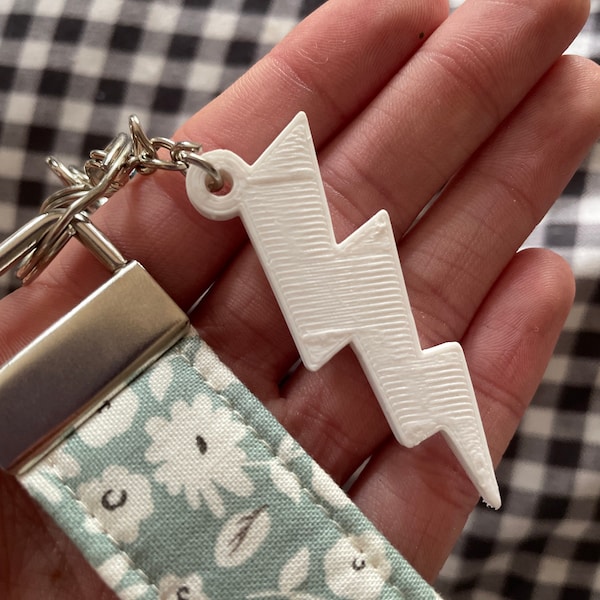 Lightning Bolt Keychain, Bolt Keychain, Symbol Keychain, Bolt Chain ...