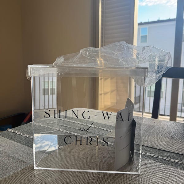 Personalized Wedding Card Box | Personalized Raised Text Card Box | 3D ...