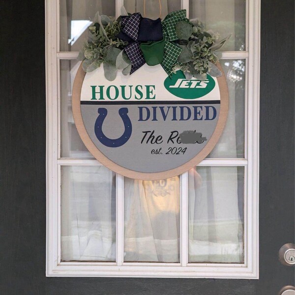 House Divided Door Sign | House Divided Sign | House Divided Wreath ...