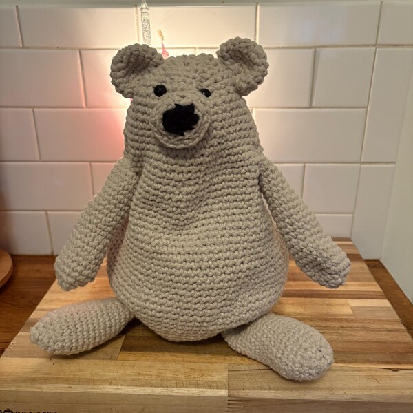 Crochet Pattern, Chunky Benji the Bear, Step by Step US Terms DIY ...