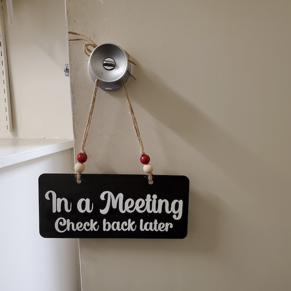 Office Door Sign | Out of Office Sign | Remote Working Sign | Meeting ...