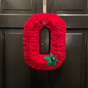 The Ohio State University Block O Wreath All Scarlet red - Etsy