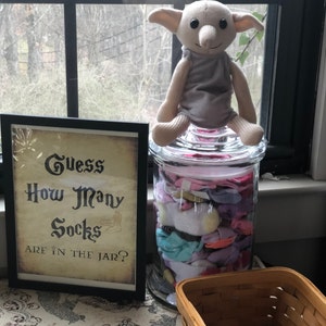 Guess How Many Socks Game INSTANT DOWNLOAD Printable Digital Print Sign ...