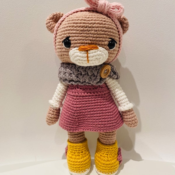Bear Crochet Pattern, Amigurumi Bear Pattern, Tilly the Bear in English ...